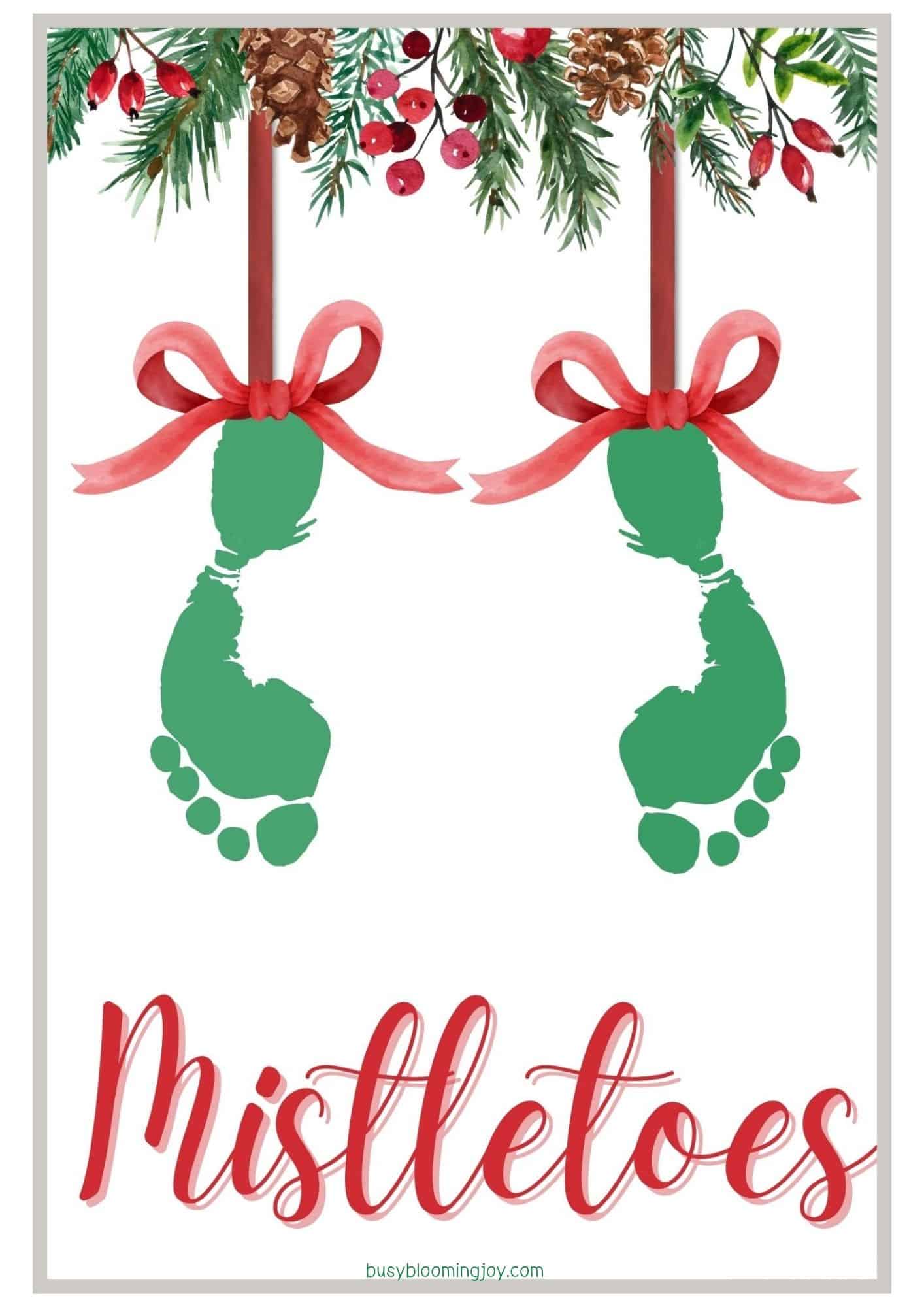 12 Cute Printable Christmas Handprint & Footprint Art Templates (FREE ...