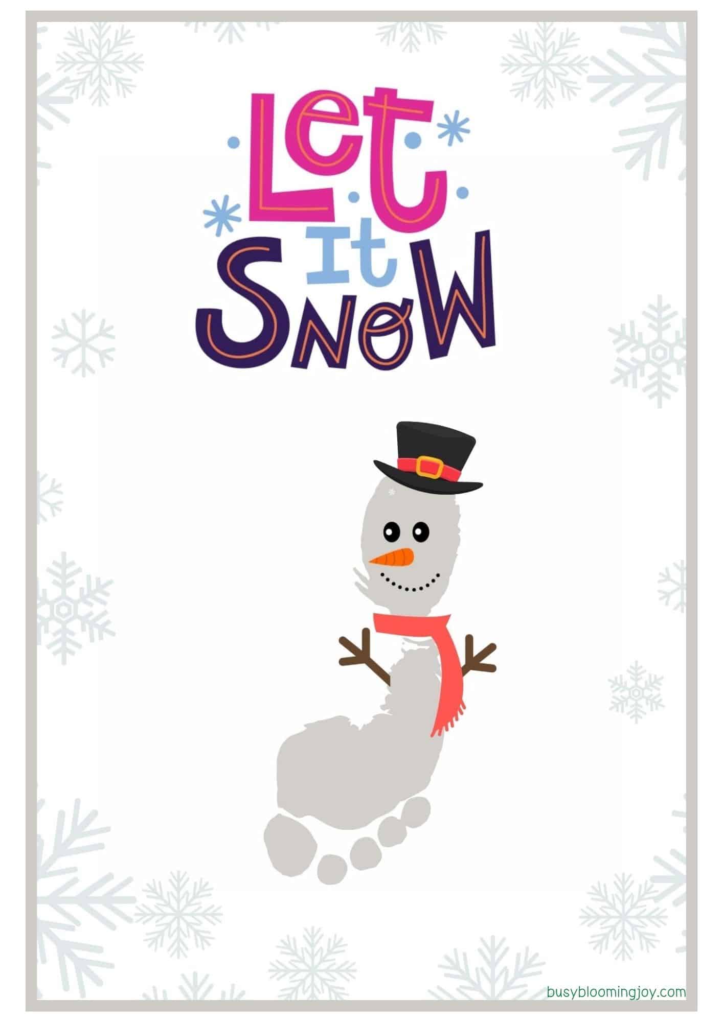 12 Cute Printable Christmas Handprint & Footprint Art Templates (FREE ...