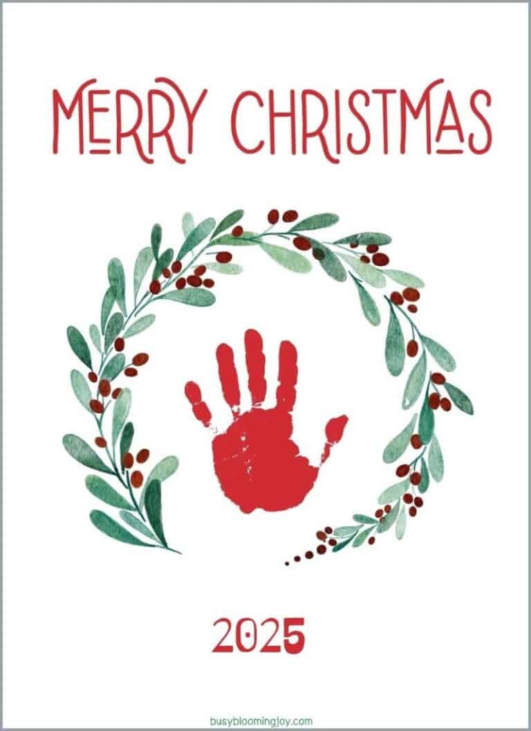 30 Festive Christmas Handprint Crafts for Kids to Make