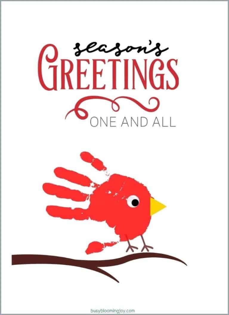 30 Festive Christmas Handprint Crafts for Kids to Make