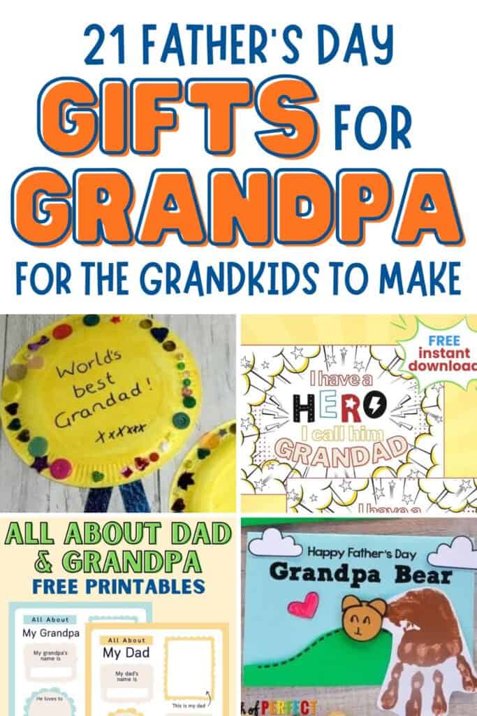 21 Adorable DIY Father's Day Gifts for Grandpa From The Kids